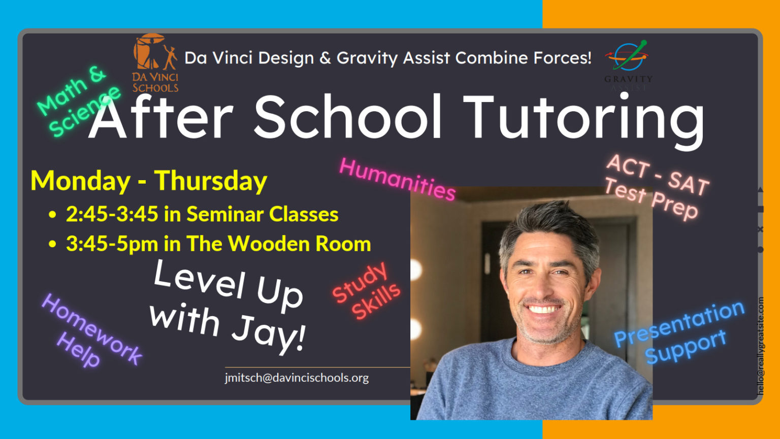 After-School Tutoring Starts Today! - Da Vinci Design