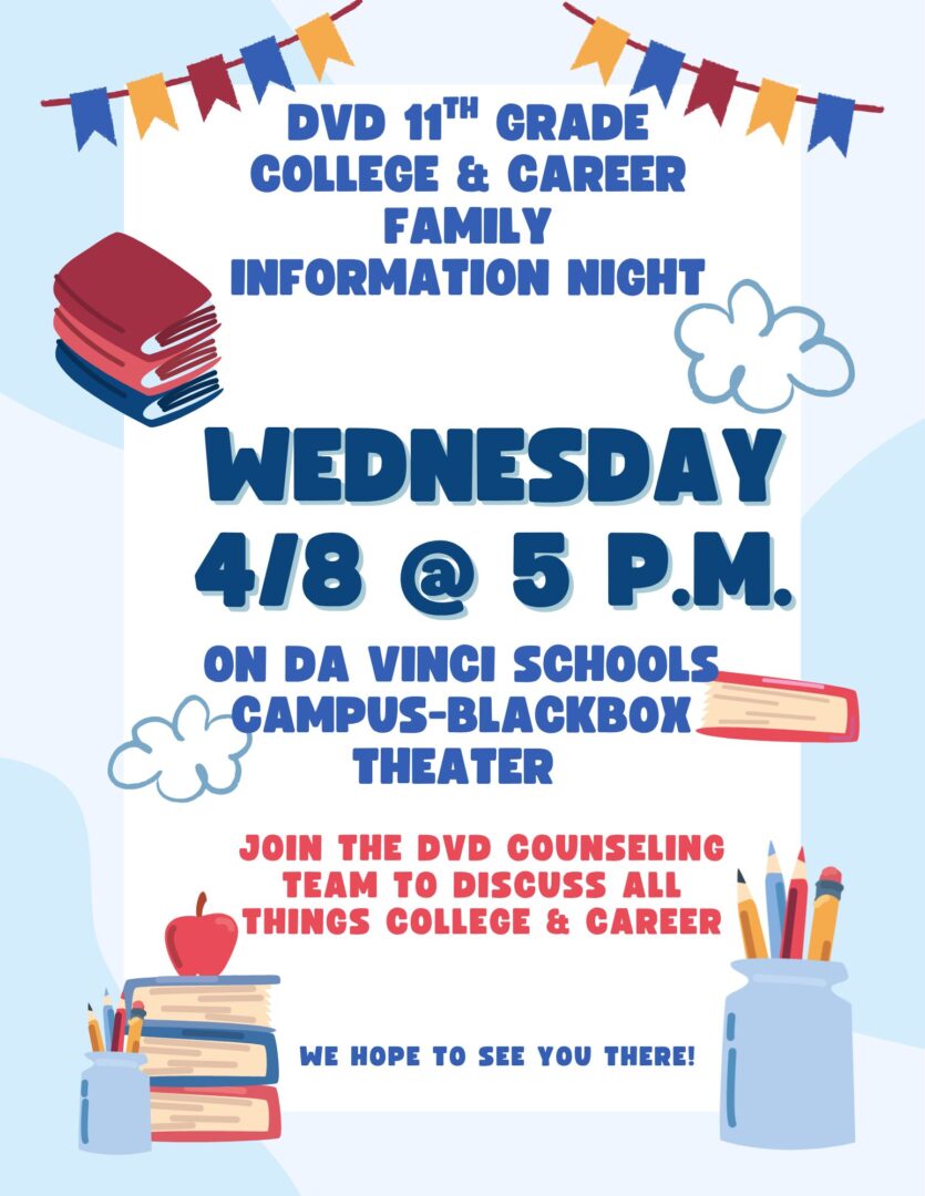 Spring 2026 11th Grade Grade College & Career Family Information Night ...